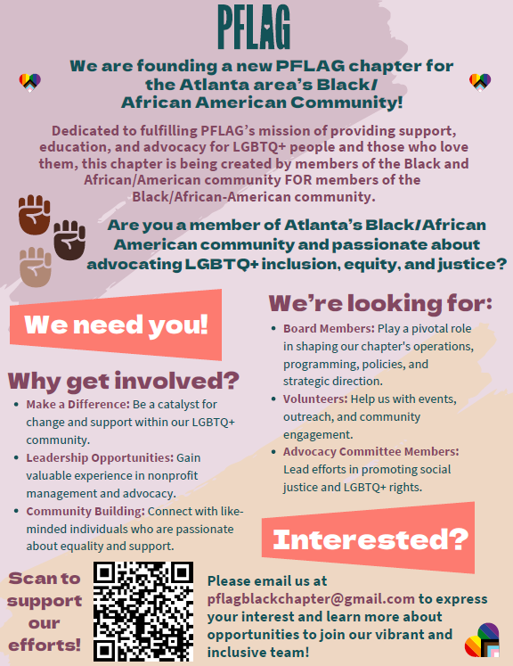 PFLAG Black Metro Atlanta – PFLAG Sandy Springs